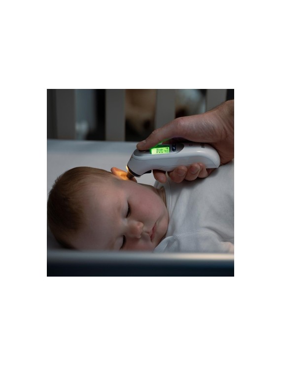 Braun IRT 6525 ThermoScan 7+ with Age Precision and Night mode, White
